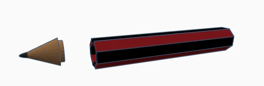 Free Stationery & Learning Tools STL Download - pencil shaped pencil ...