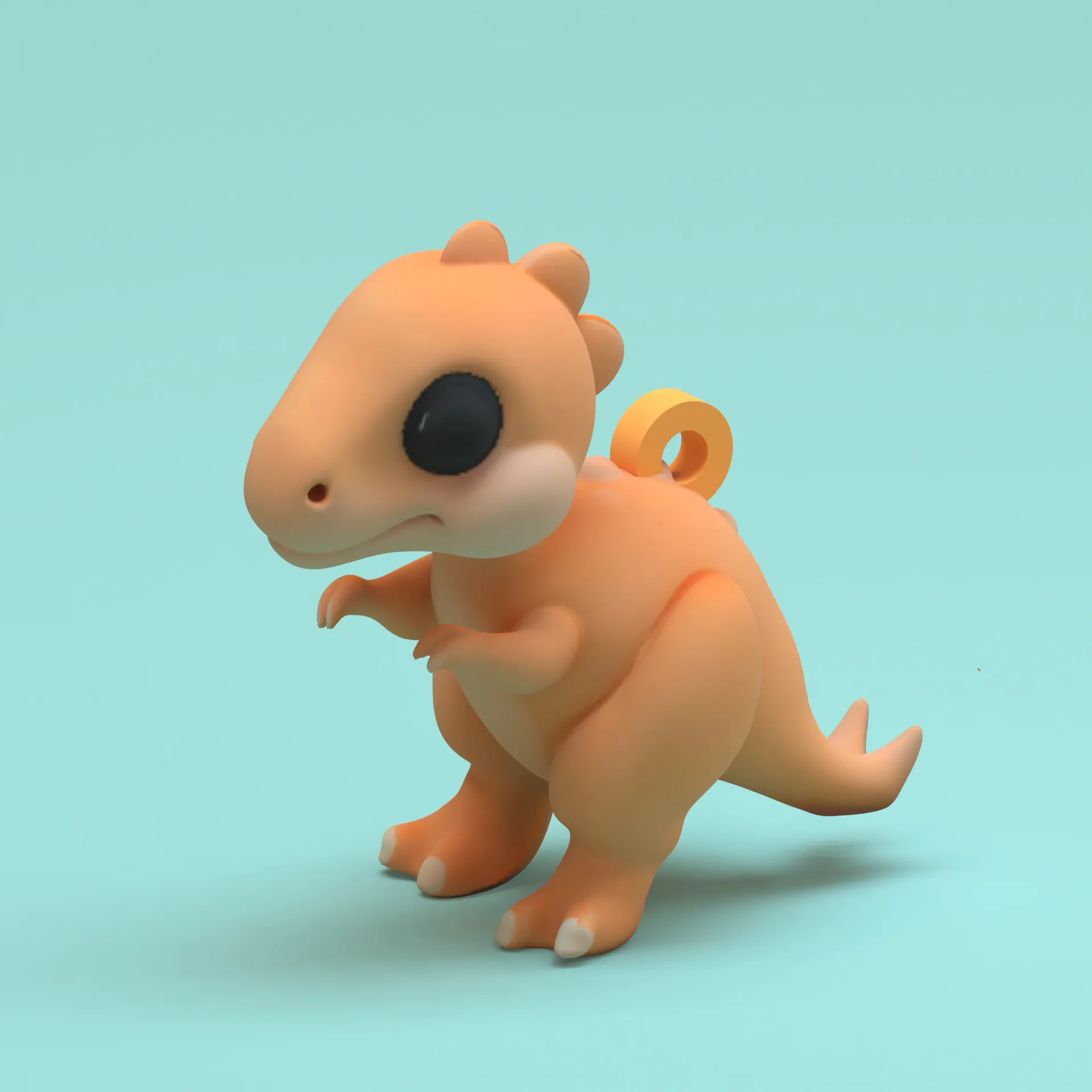 3D Printer Files | 3MF File | Cute dinosaur Keychain | Creality Cloud