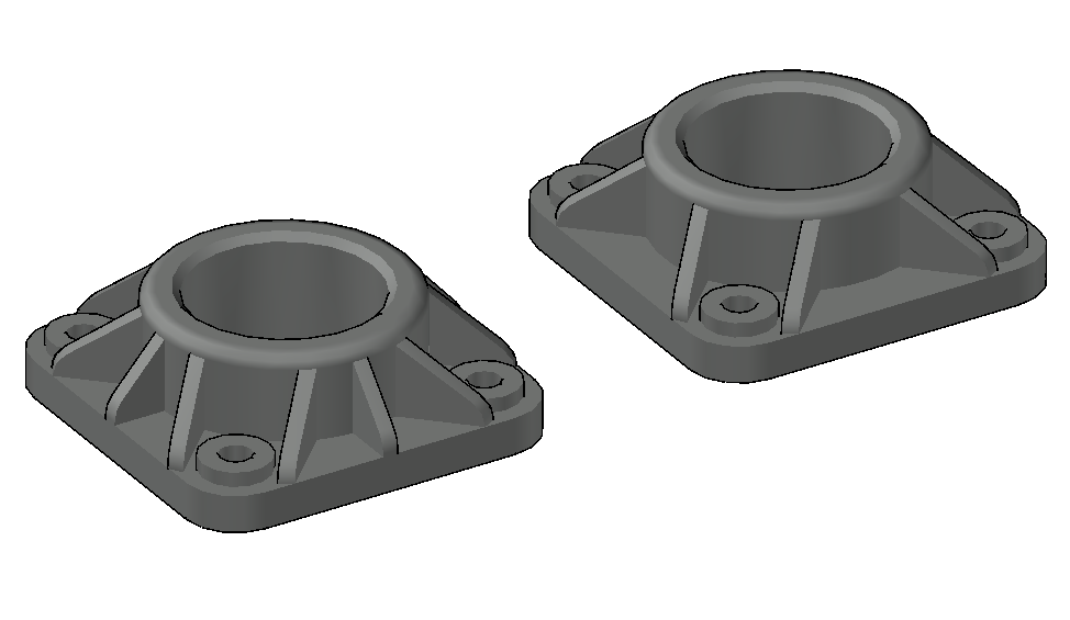 1 Inch - 1" Pipe Mounting Bracket | 3D models download | Creality Cloud
