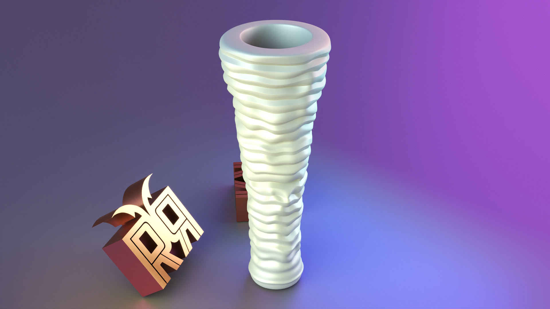 Deformed fabric parametric vase 02 | 3D models download | Creality Cloud