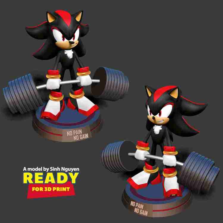 Shadow the Hedgehog lifting weight