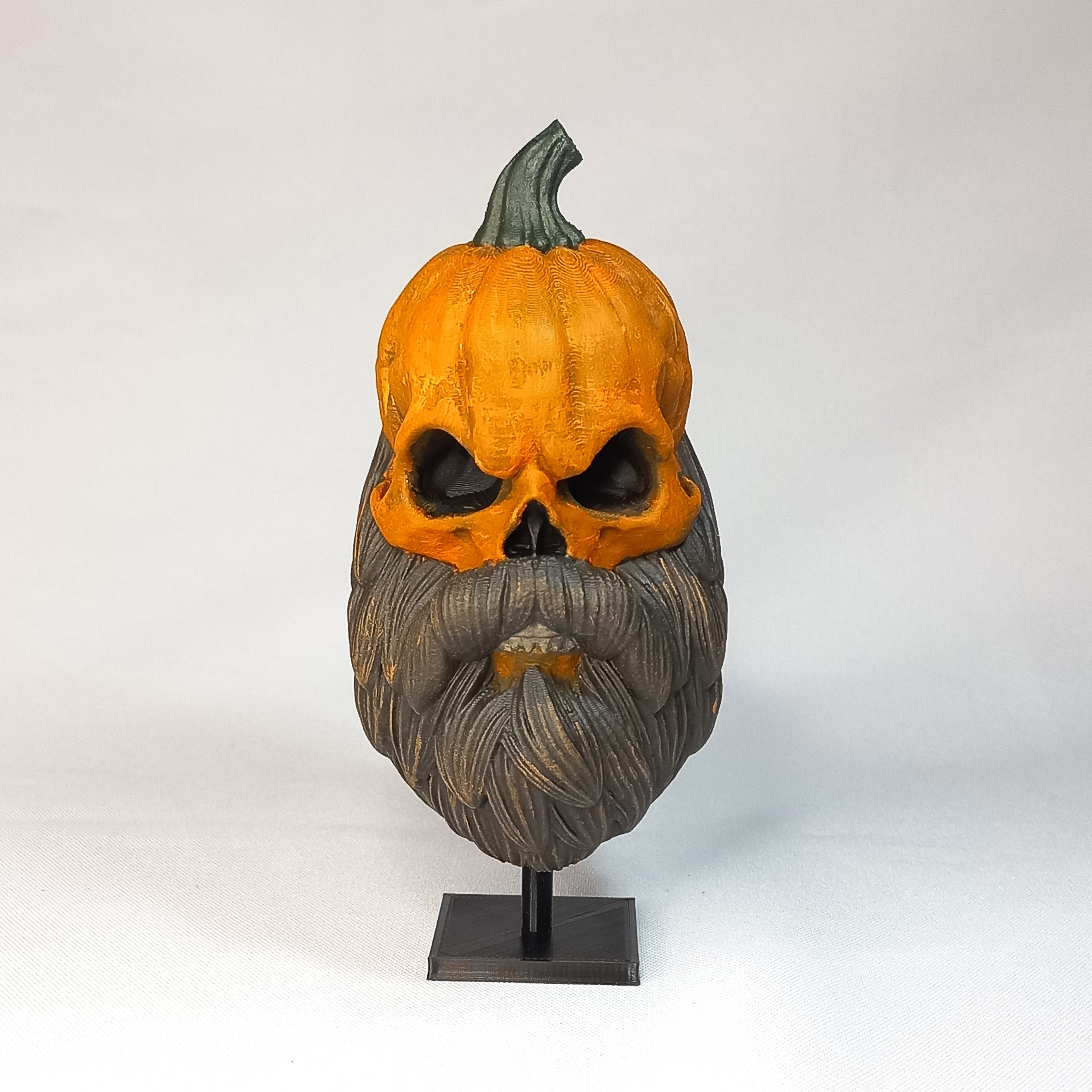 BEARDED PUMPKIN SKULL | 3D models download | Creality Cloud