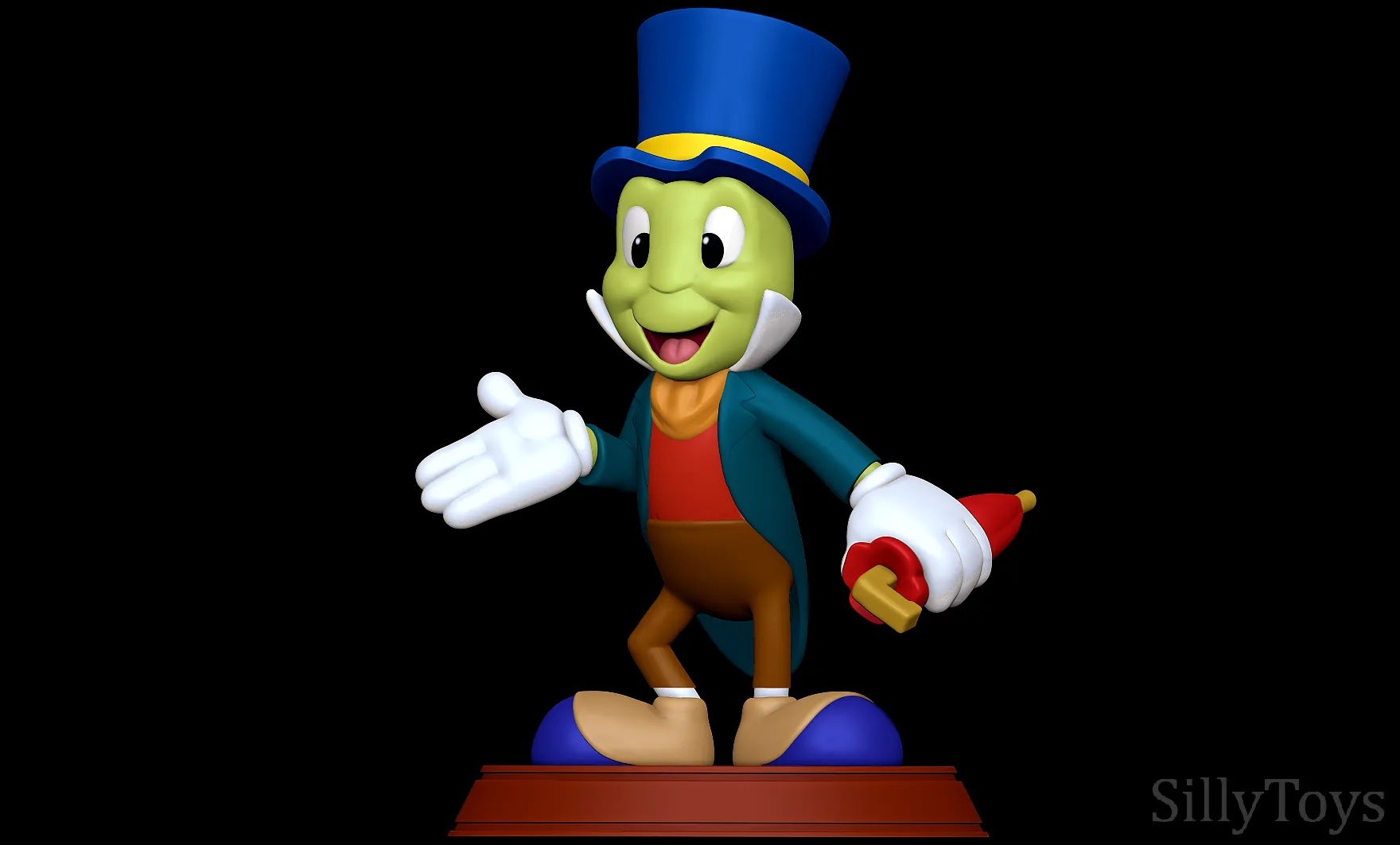 Characters & Creatures STL Download - Jiminy Cricket - Pinocchioby ...