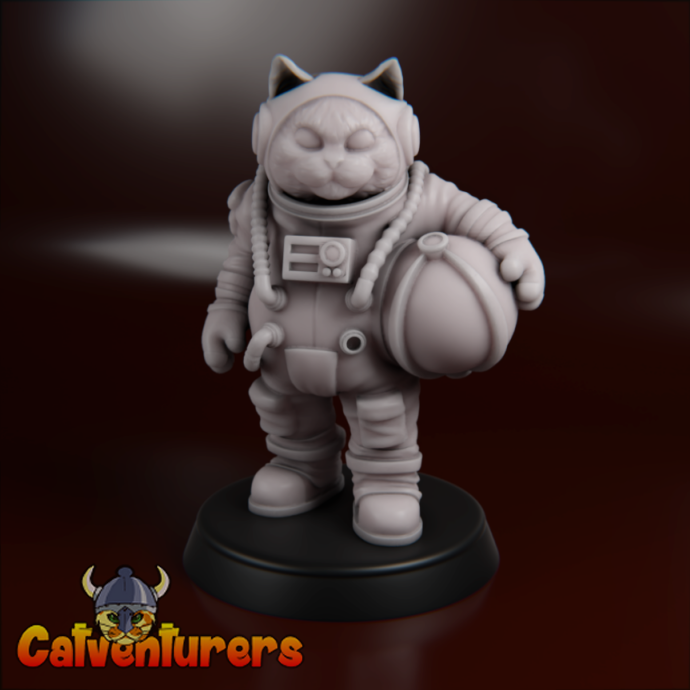 Commander Edgar P. Michi, Fearless Cosmonaut Cat | 3D models download ...