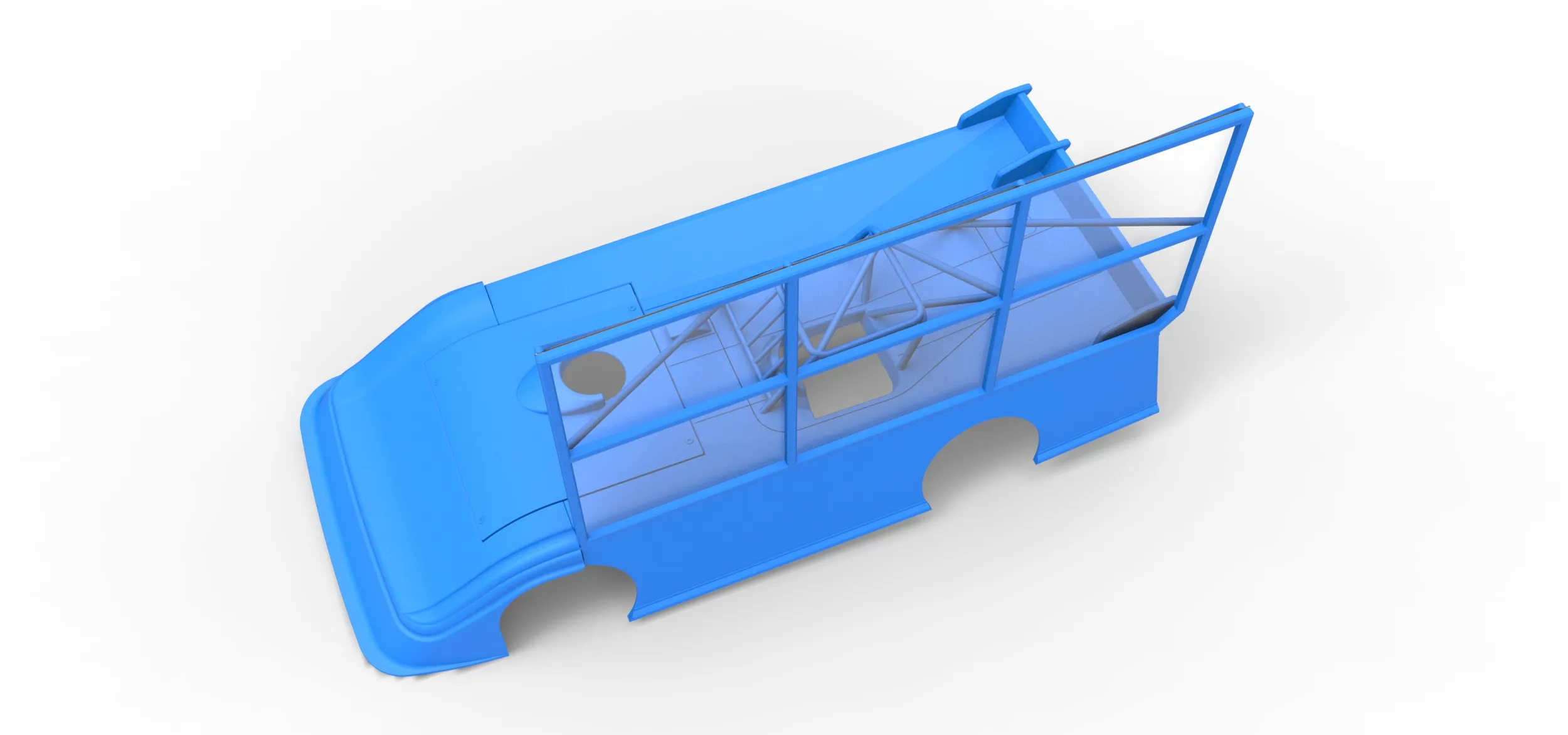 Other STL Download - Shell of Super Dirt Late model with side wing ...