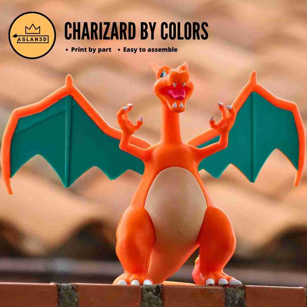 CHARIZARD BY COLORS | 3D models download | Creality Cloud