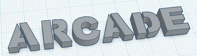 Free Digital Art STL Download - ARCADE lettersby 19CF88