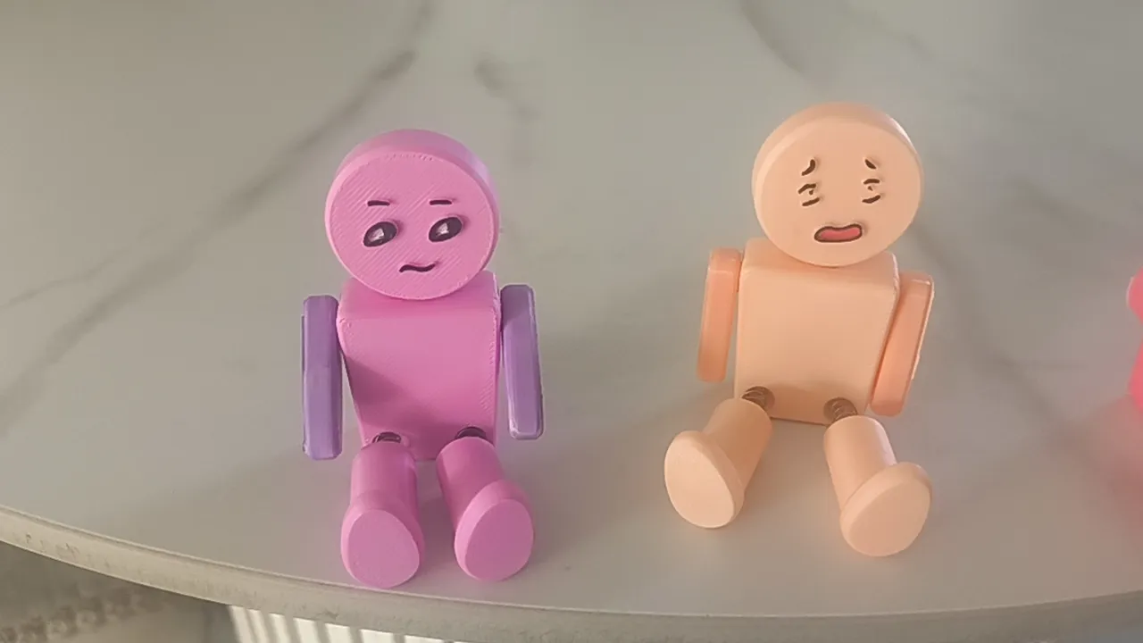 3D Printer Files | 3MF File | Seven emotions shaking leg puppet ...
