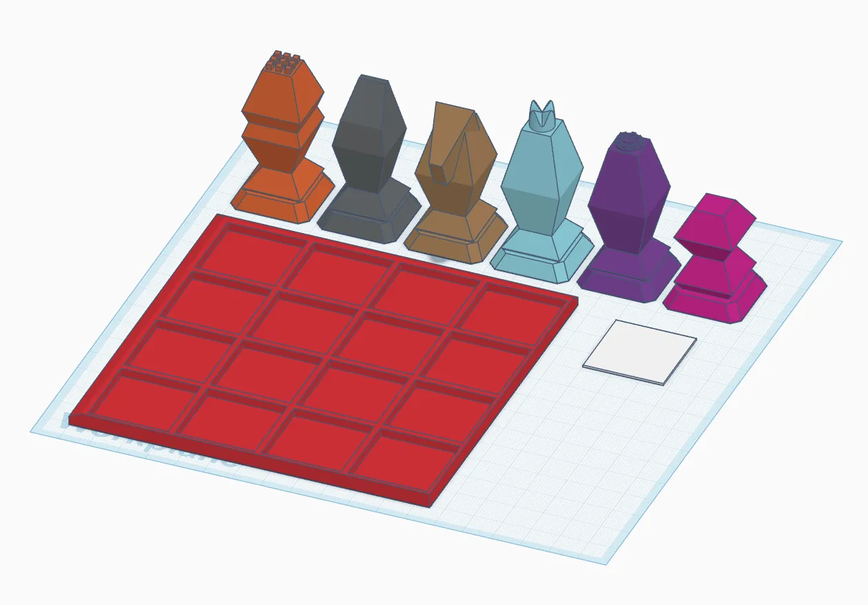 Free Board Games & Card Games STL Download - MSx Chess Gameby MSx3D