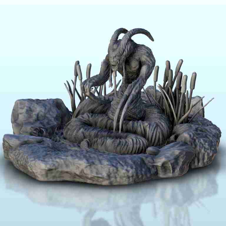 Demonic swamp monster - figure dark miniatures warhammer | 3D models ...