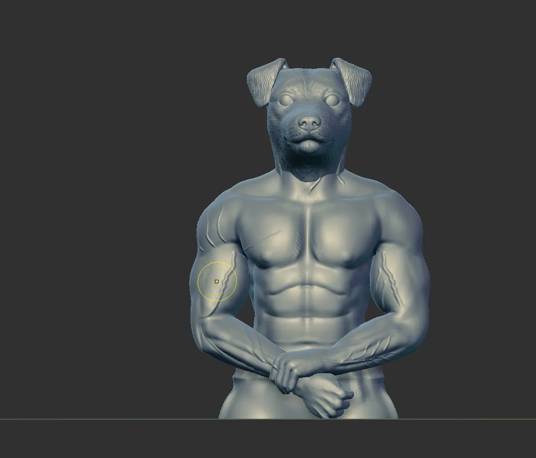 Characters & Creatures STL Download - dog bodybuilderby KeshtoArt
