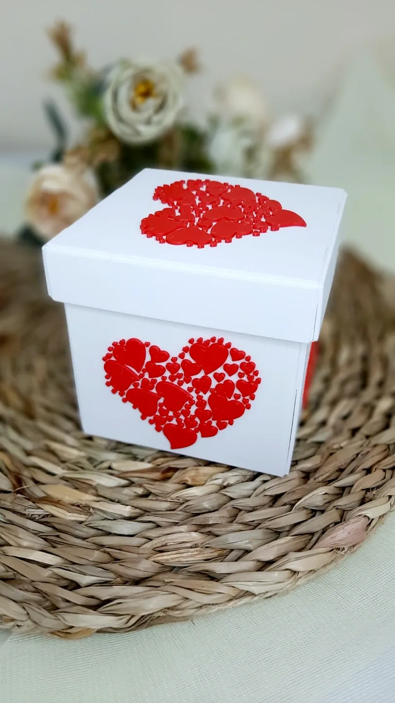 3D Printer Files | 3MF File | Foldable heart box / Caja corazón ...
