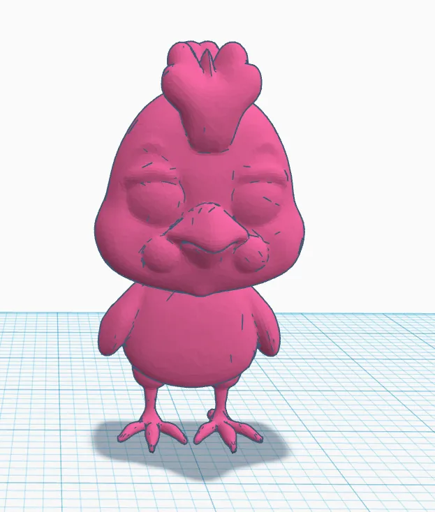 Free Characters & Creatures STL Download - Baby Chibi Chicken Magnetby ...