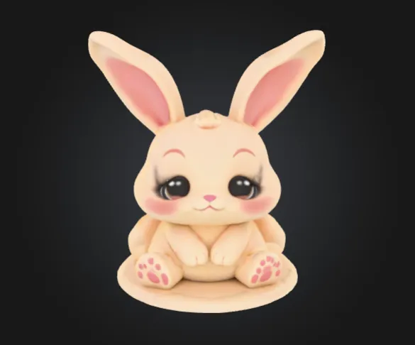 Characters & Creatures STL Descarga - Chibi animal - Luma the tired ...