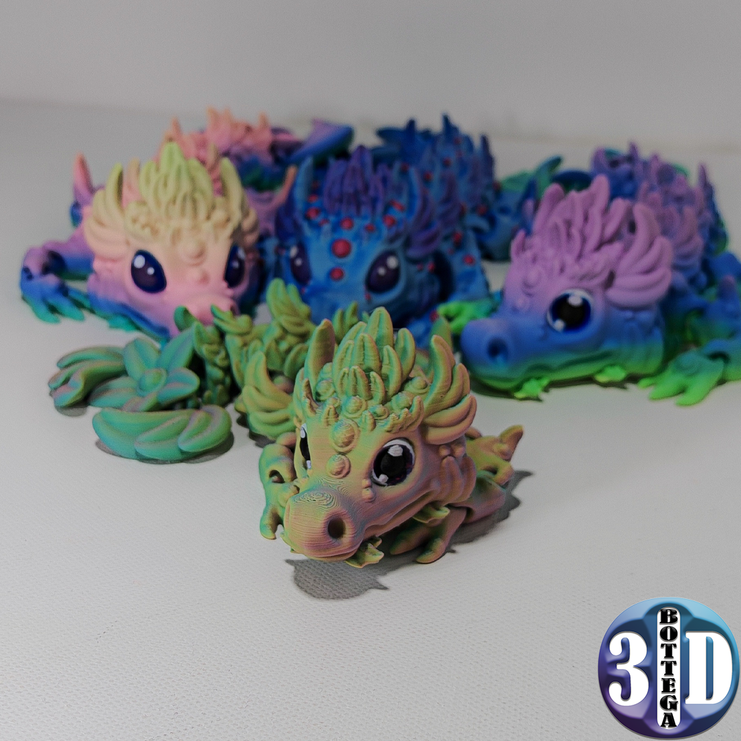 Yuari, baby magical dragon, articulated | 3D models download | Creality Cloud