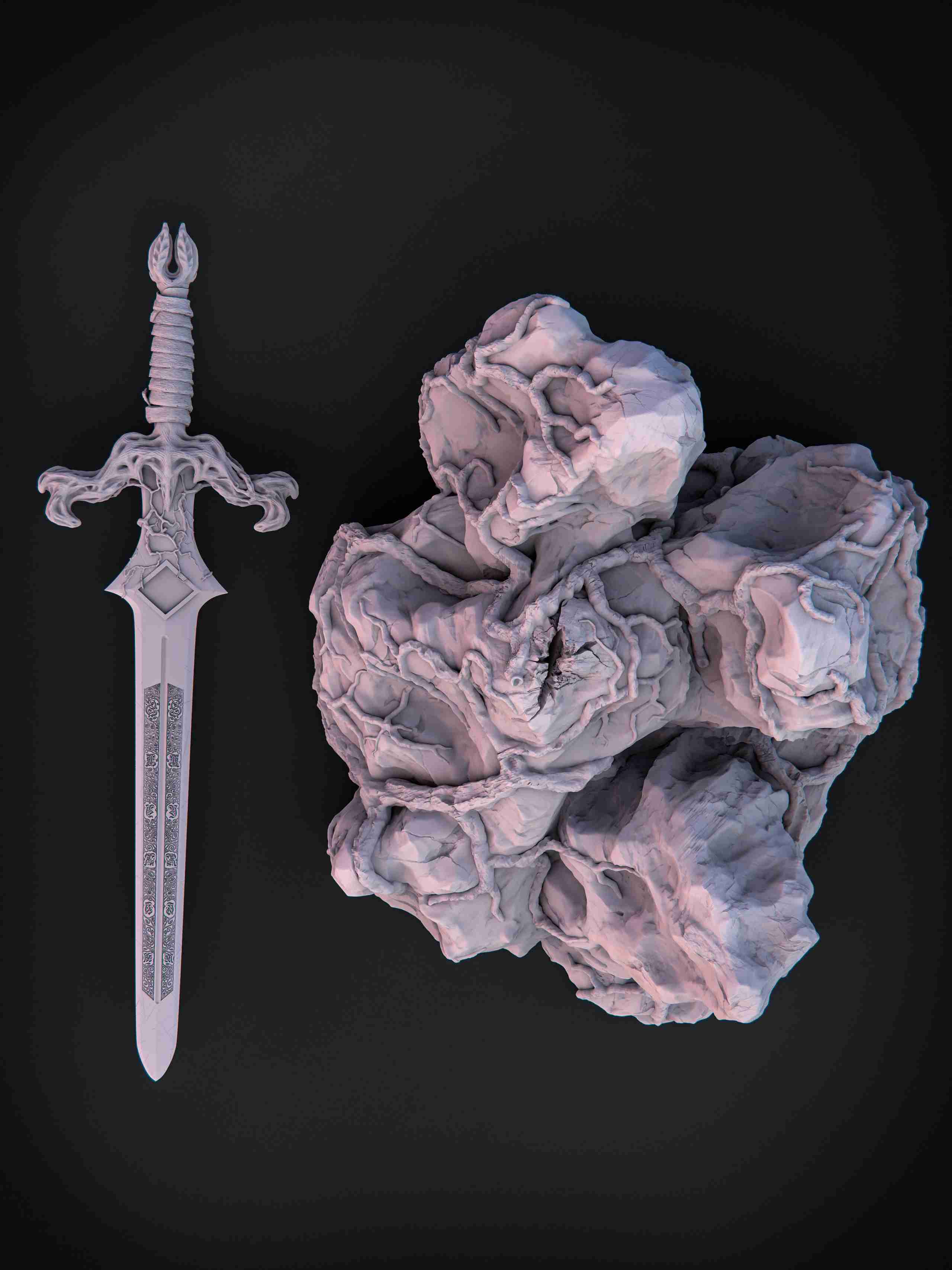 SWORD IN STONE | 3D models download | Creality Cloud