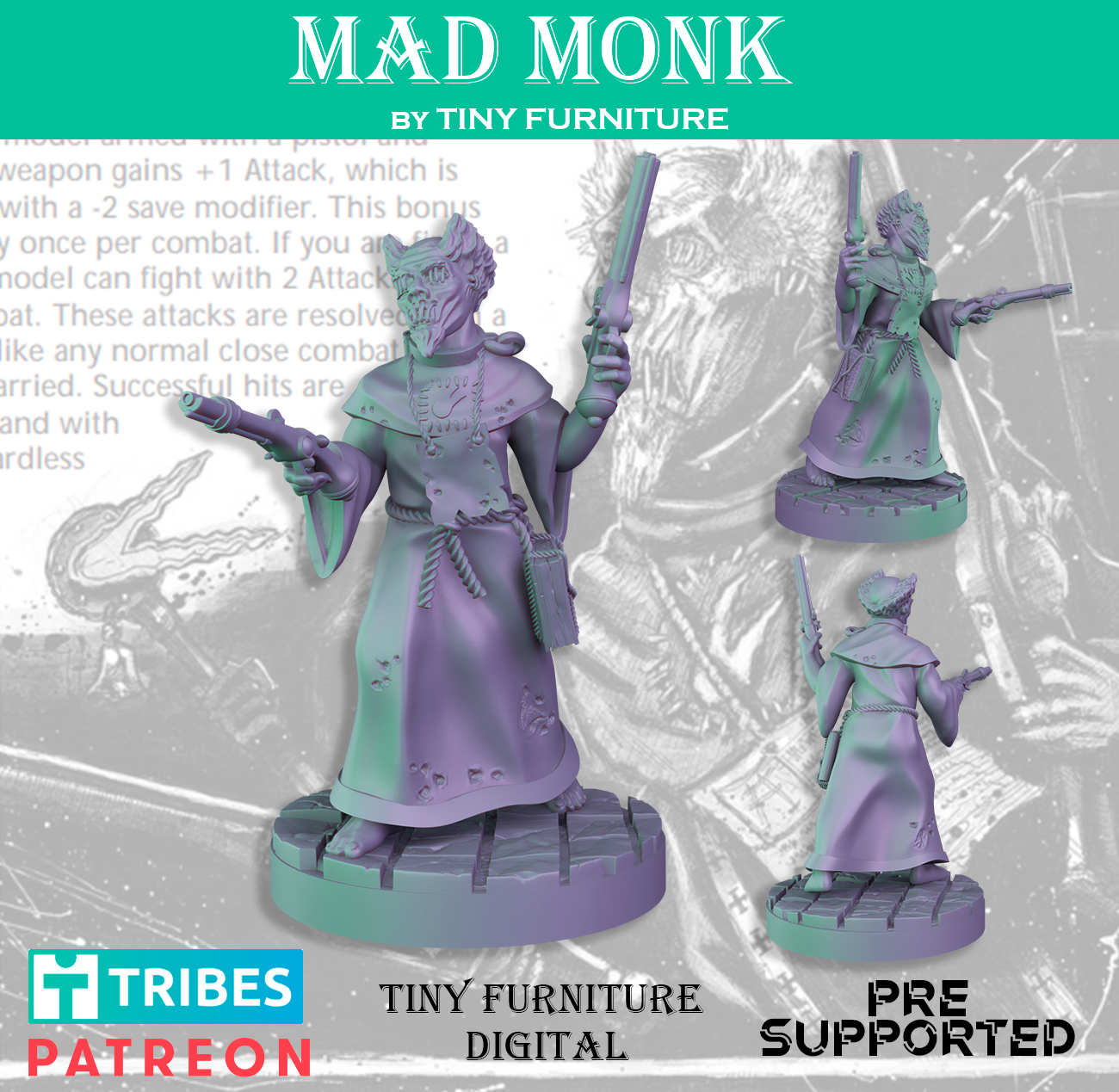 Mad Monk | 3D models download | Creality Cloud