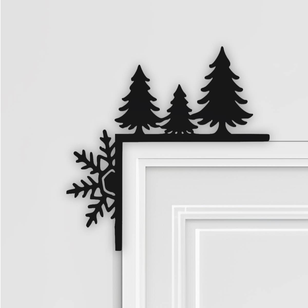 Home Decorations & Ornaments STL Download - Snowflake And Tree Door ...