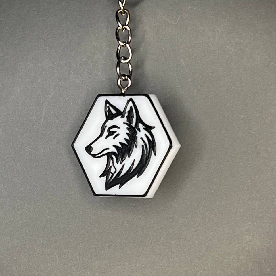 3D Printer Files | 3MF File | NFC-Keychain-Wolf | Creality Cloud