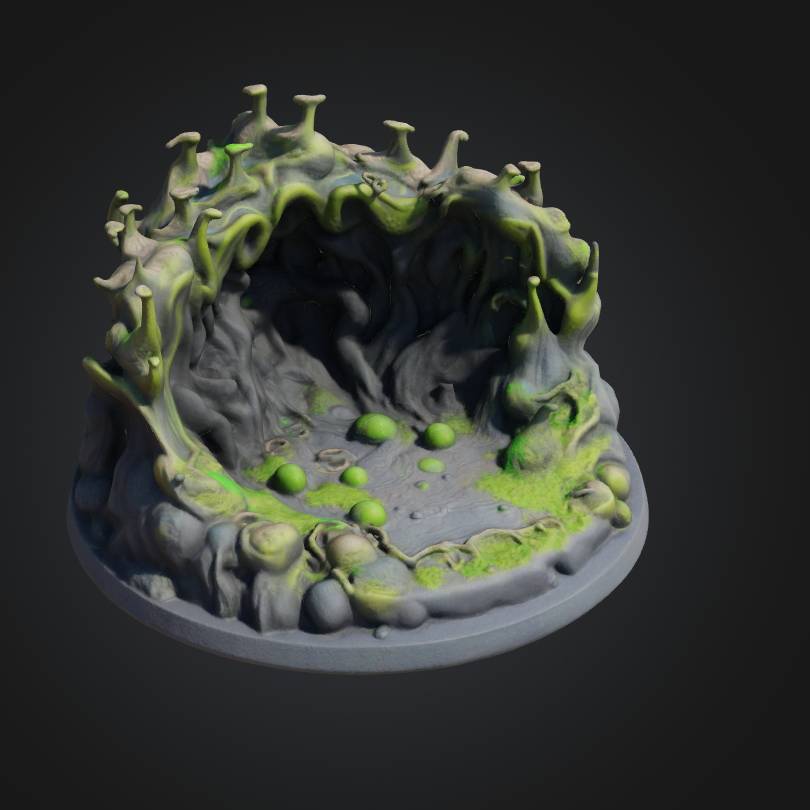 Miniature Games & Accessories STL Download - alien nest terrain game ...