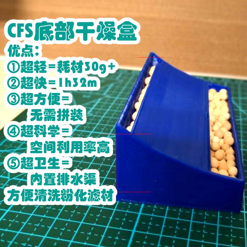 3D Printer Files | 3MF File | CFS底部干燥盒（开机必打系列） | CFS desiccant box ...