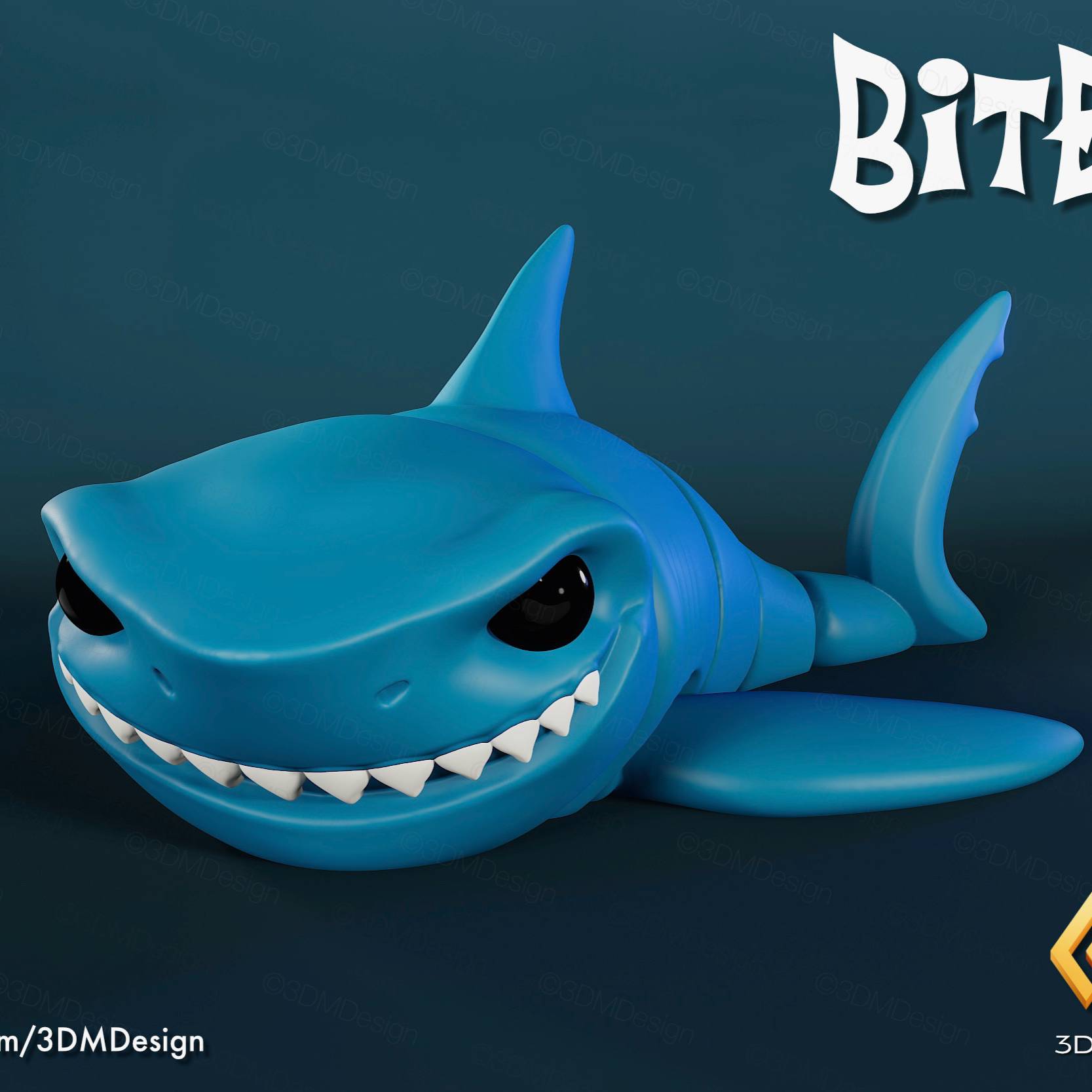 Free Characters & Creatures STL Download - Articulated Shark - If It Moves, It Might Be Food 🦈😂 ...