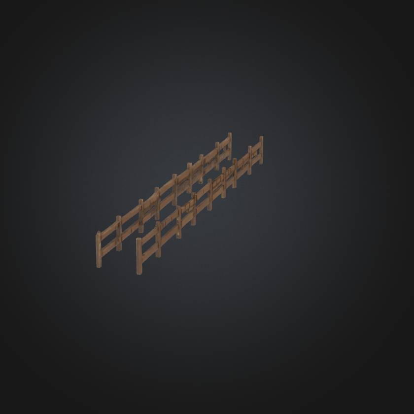Props & Terrain STL Download - modular wooden road fences game rpgby ...
