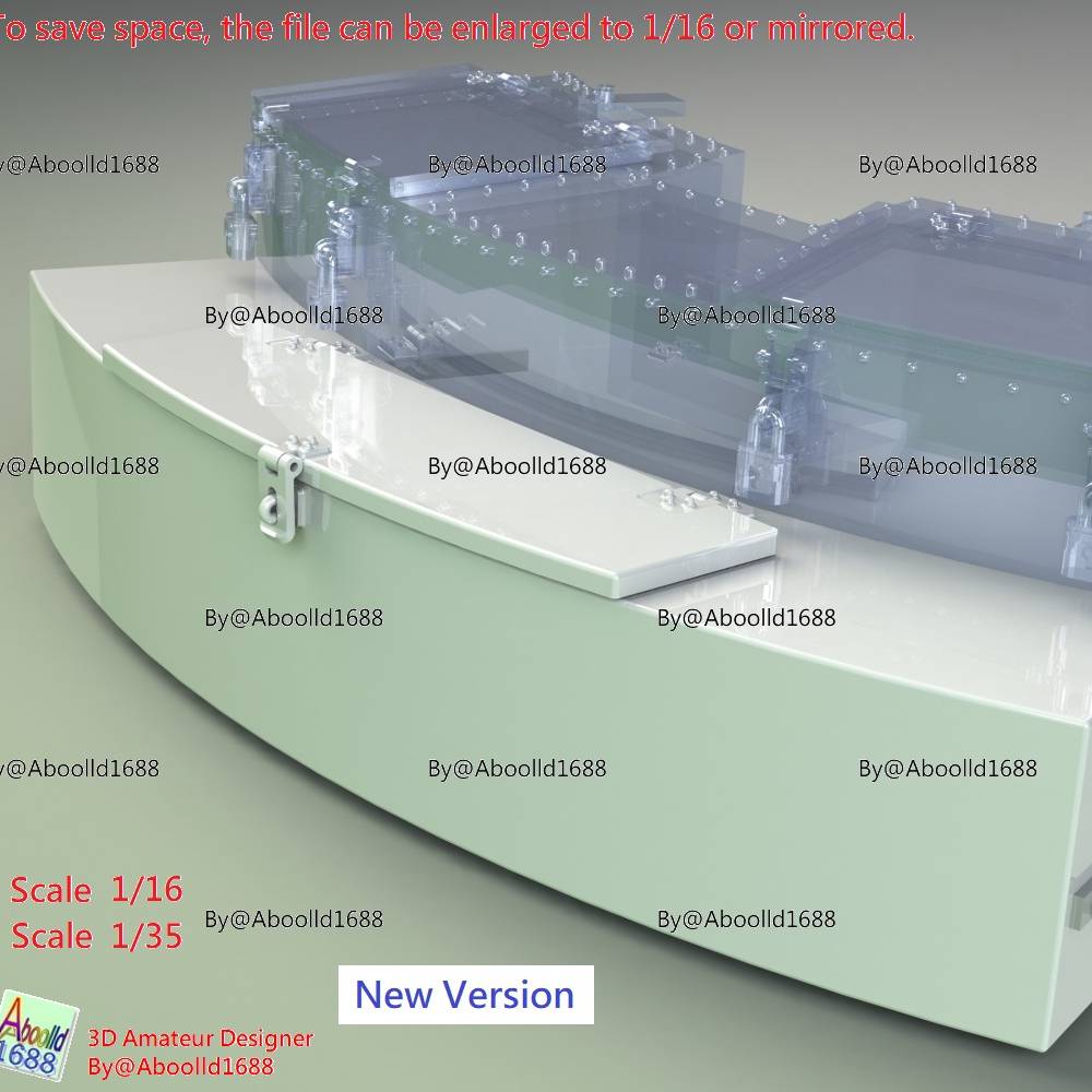 Vehicles & Machinery STL Download - Tiger Tank Turret extension box-A ...