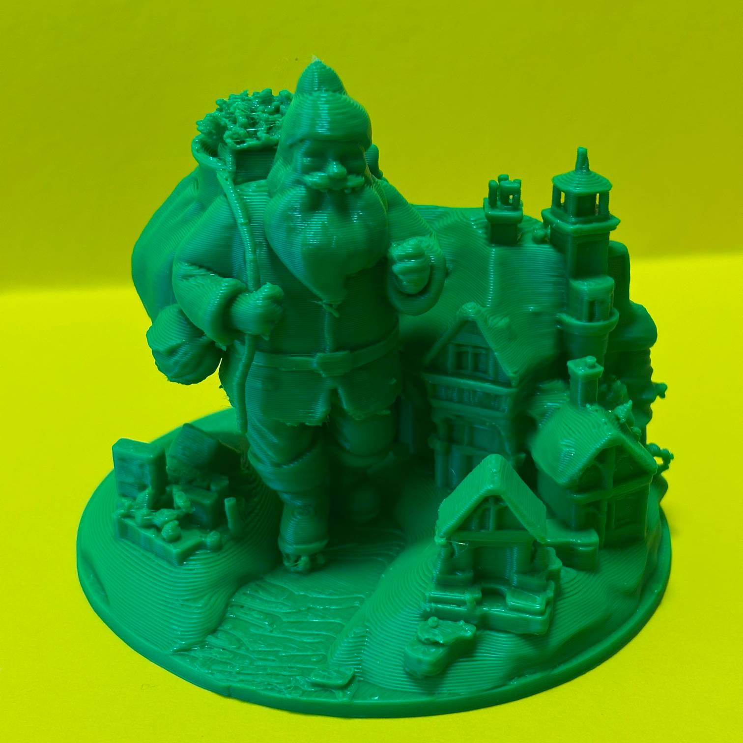Archivos de impresora 3D | Archivo 3MF | Christmas santa claus scene ...