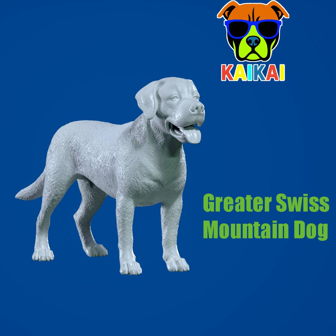 Characters & Creatures STL Download - Greater Swiss Mountain Dog model ...