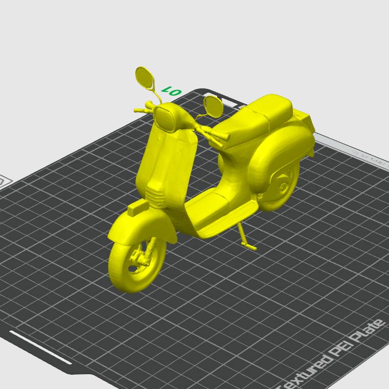 Free Props & Terrain STL Download - Vespa Scooterby paoloronco