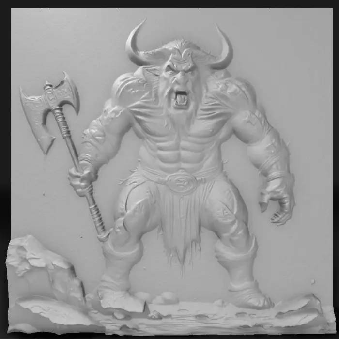 3D Printer Files | 3MF File | Minotaur, an imposing muscular beast ...