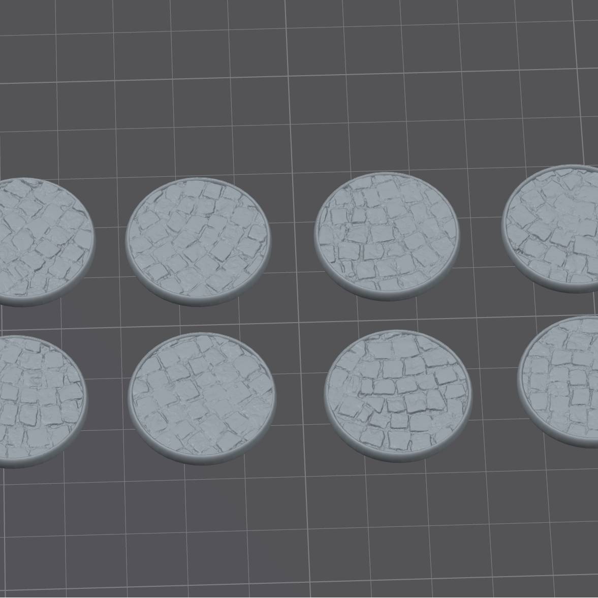 Archivos de impresora 3D | Archivo 3MF | 25mm terrain base - worn ...
