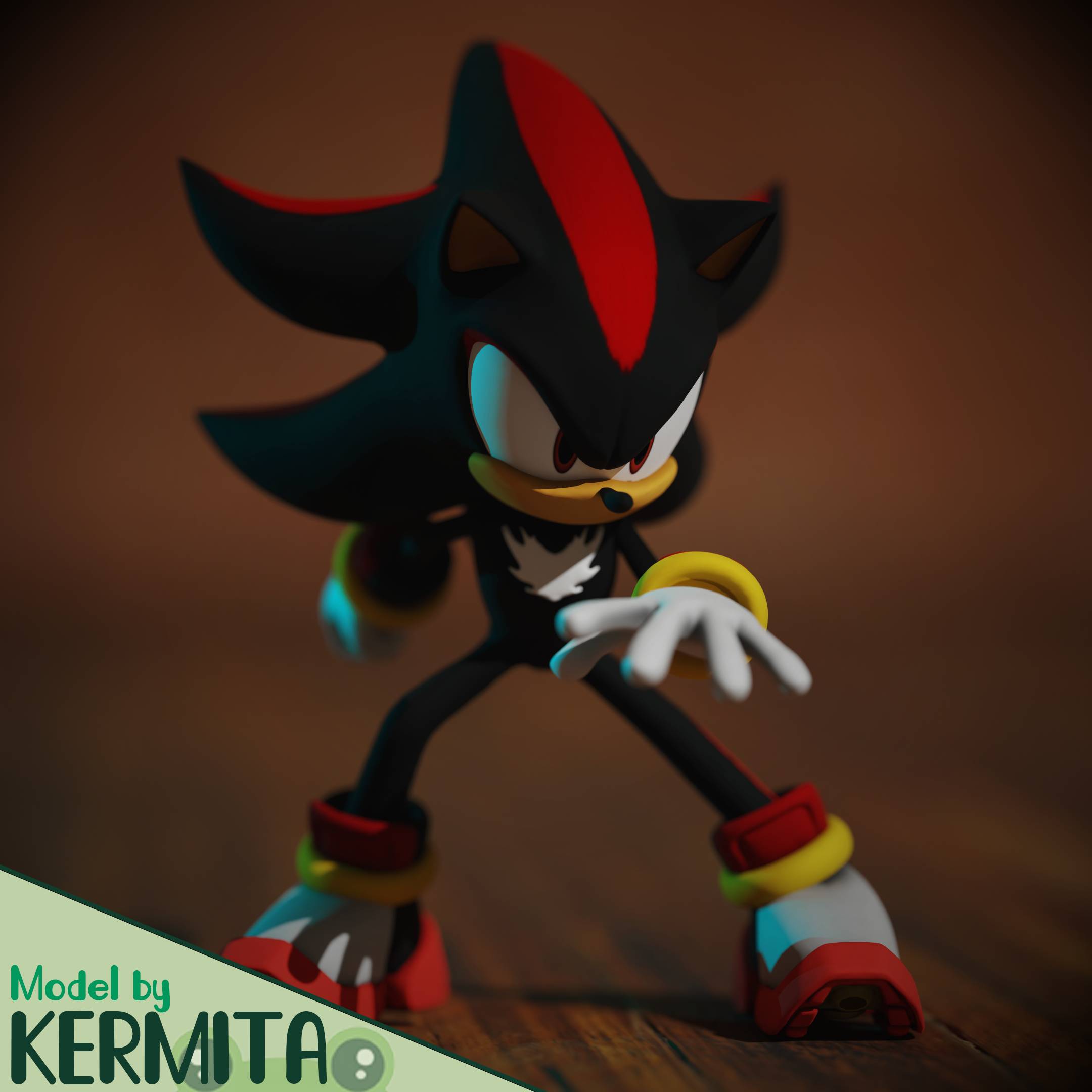 3D Printer Files | 3MF File | Shadow the Hedgehog | Creality Cloud