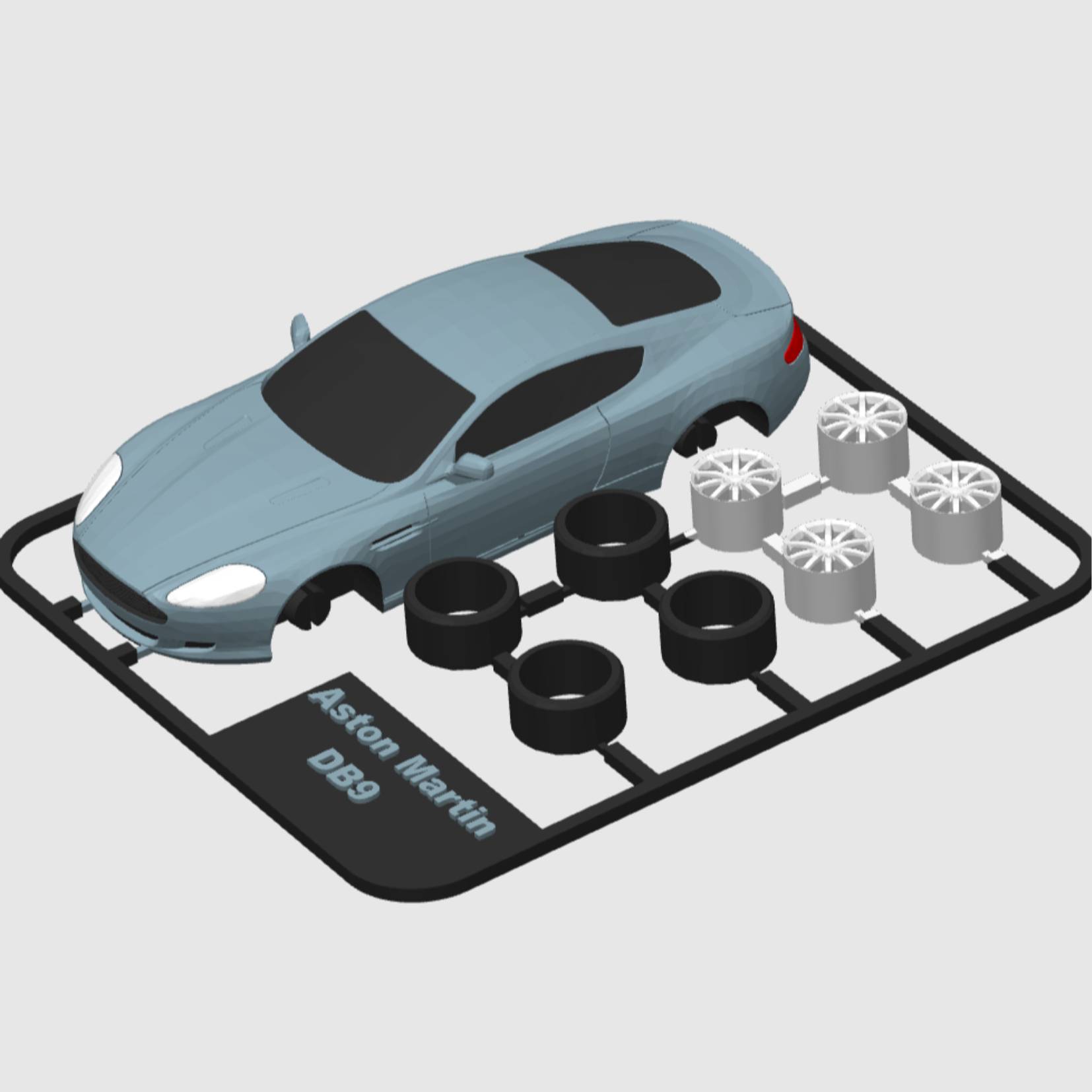 3D Printer Files | 3MF File | Aston Martin DB9 kit card | Creality Cloud