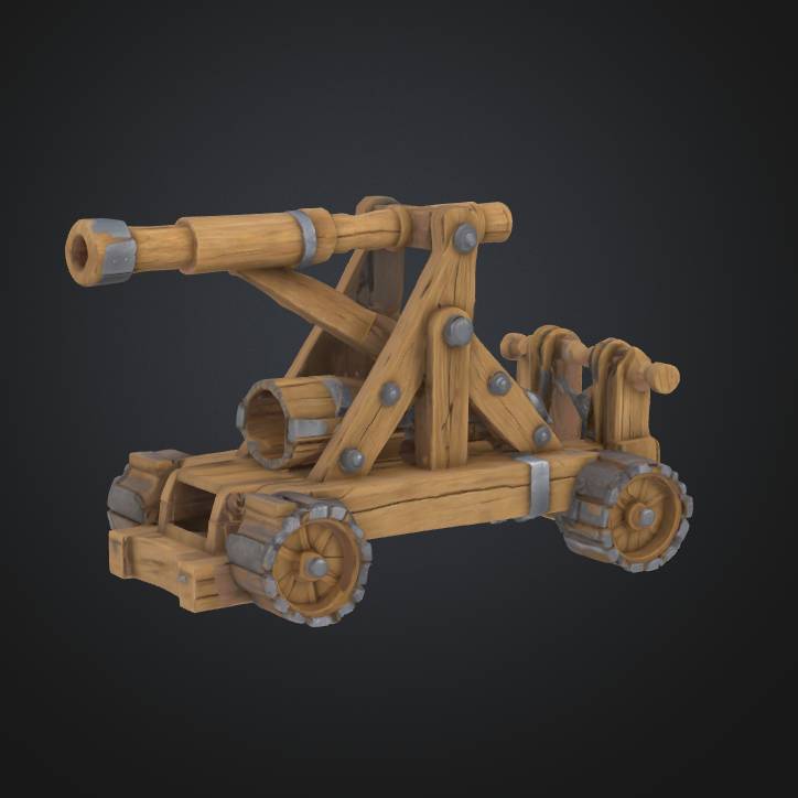 Props & Terrain STL Download - Ork simply wooden catapult rpg gameby ...