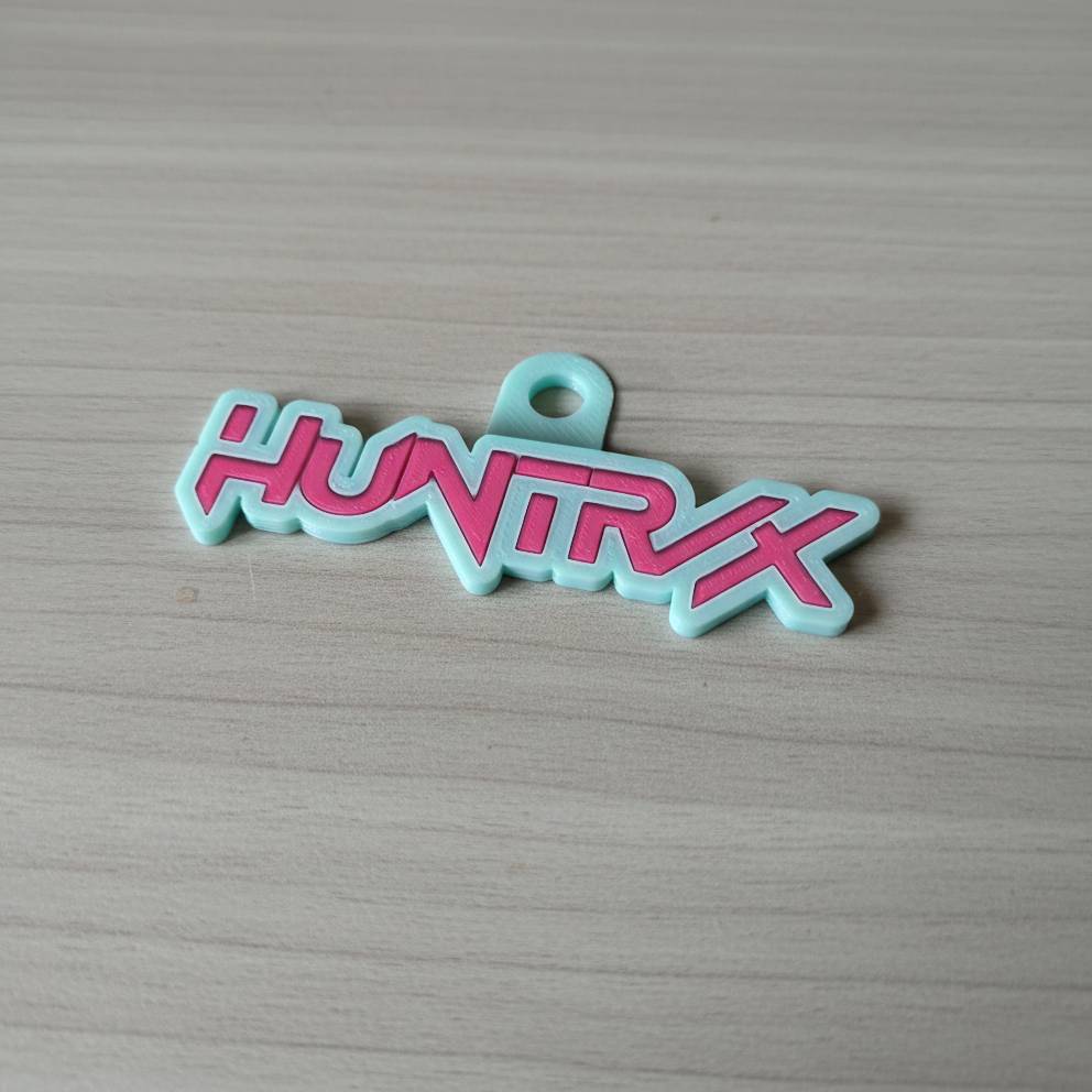 Free Badges & Coins STL Download - huntrix text keychain kpop demon ...