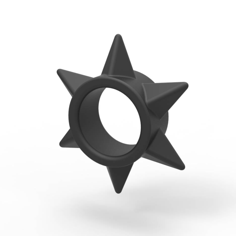 Other STL Download - Shuriken cock ring 2by Adult Print