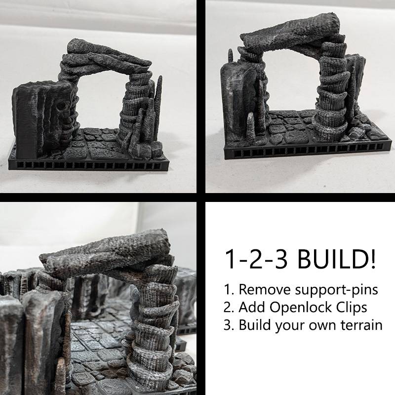 3D Printer Files | 3MF File | Cave tiles - Cave opening | Creality Cloud