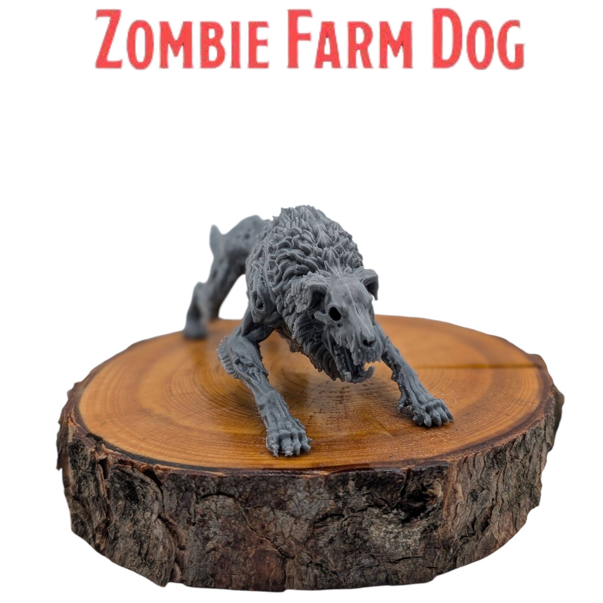 3D Printer Files | 3MF File | DnD TTRPG Zombie Farm Dog Miniature ...