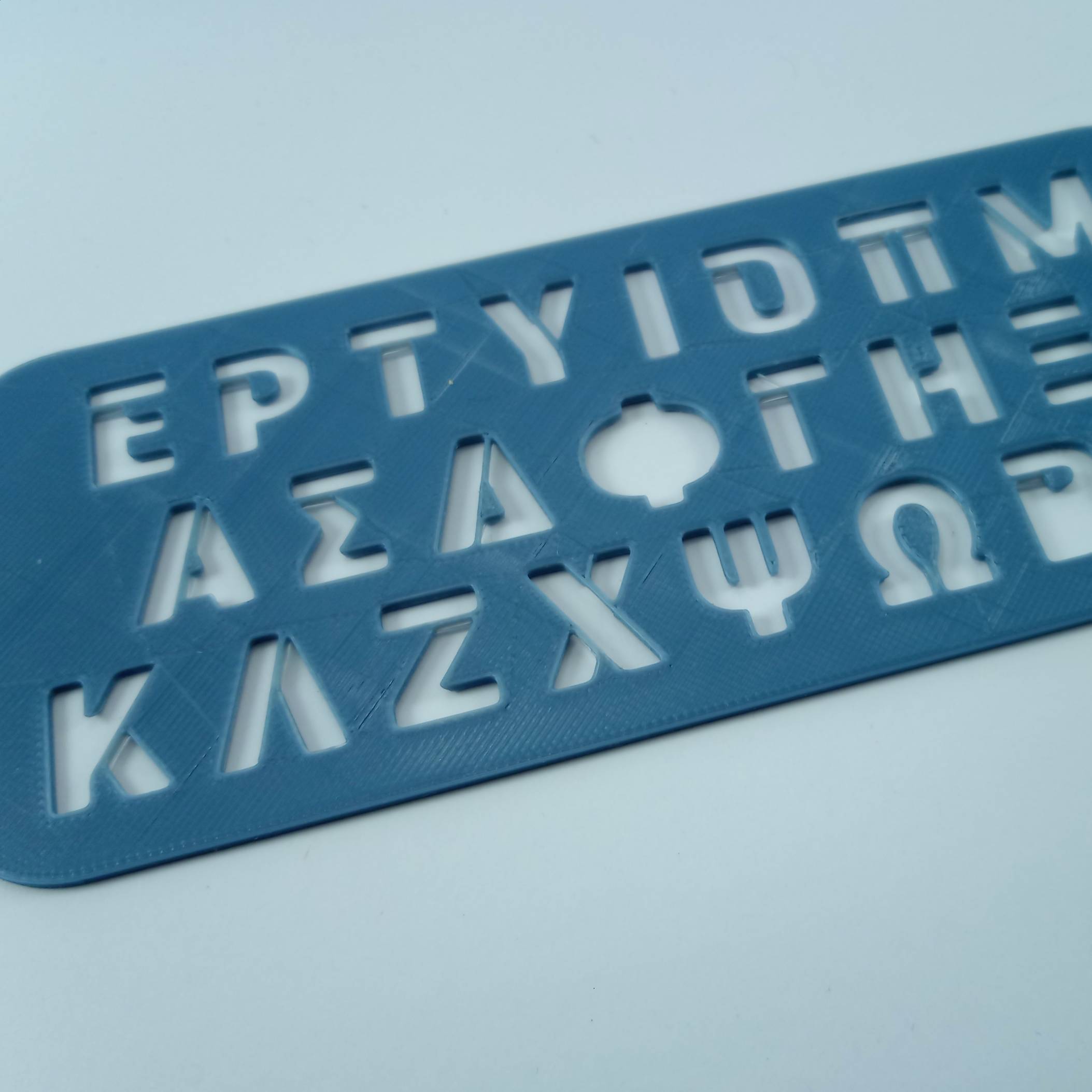 3D Printer Files | 3MF File | Greek Letters Stencil | Creality Cloud