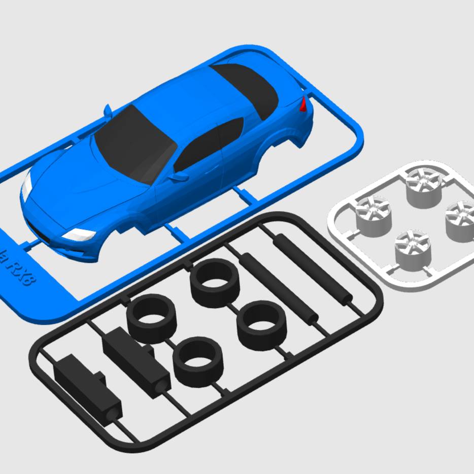 Archivos de impresora 3D | Archivo 3MF | Mazda RX-8 kit card | Creality ...