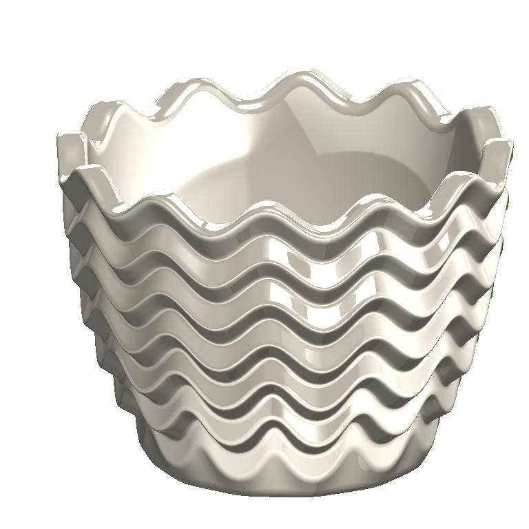 3D Printer Files | 3MF File | Wave Pattern Bowl | Creality Cloud