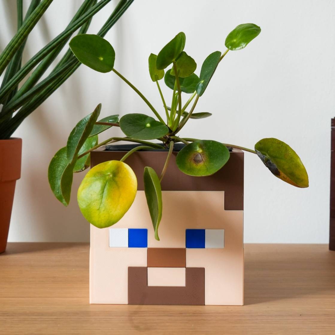Archivos de impresora 3D | Archivo 3MF | Minecraft Steve – Flower Pot ...