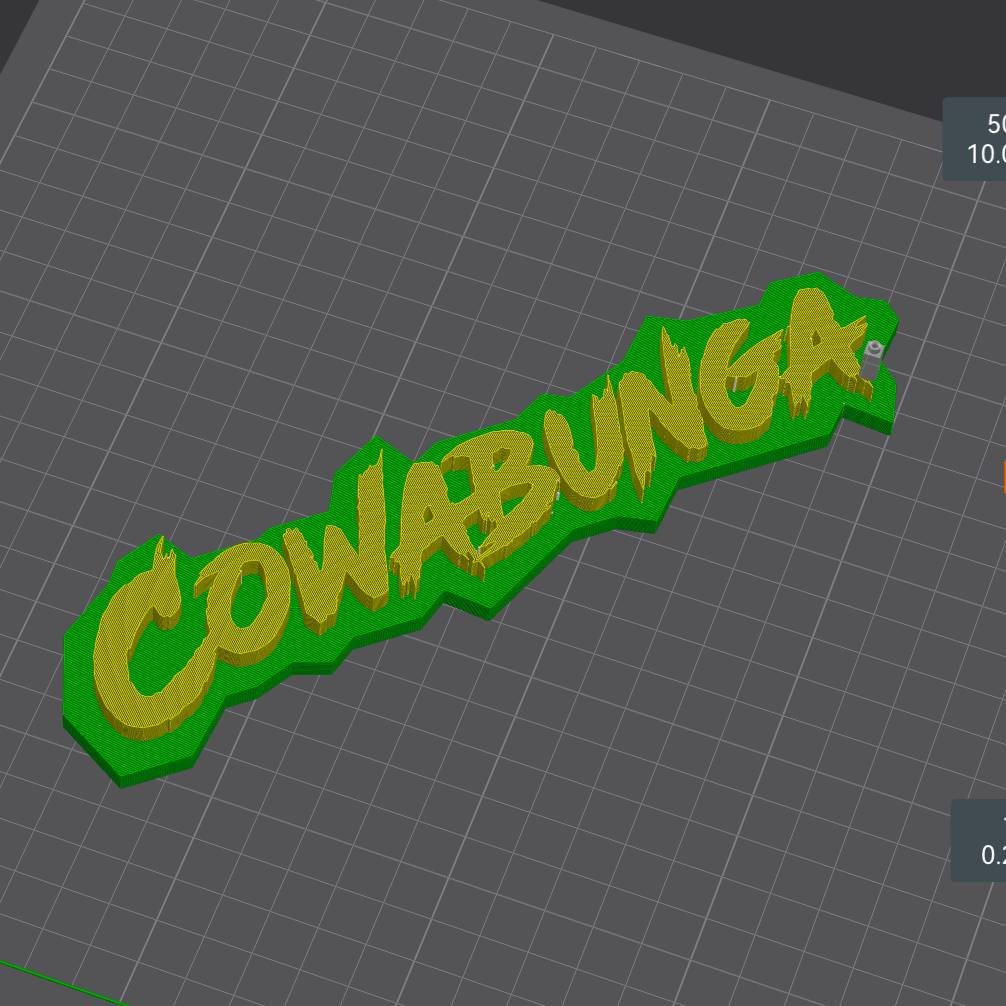 3D Printer Files | 3MF File | TMNT Cowabunga stand logo decor ...