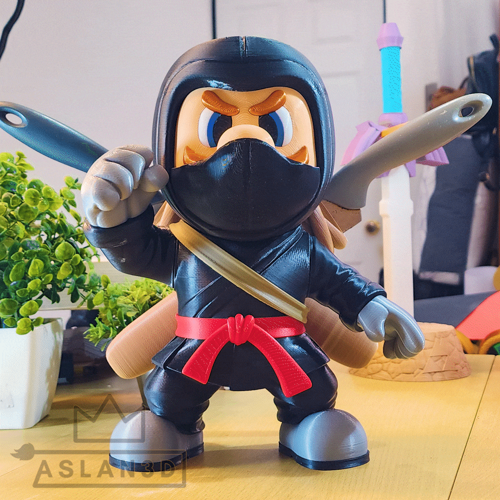 Digital Art STL Download - Ninja Mario – Knife Holder Editionby Aslan3D