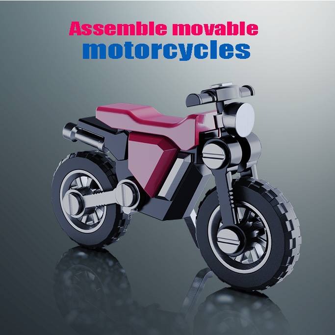 3D Printer Files | 3MF File | Building blocks to assemble motorcycles ...