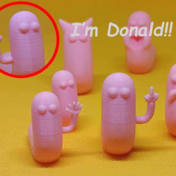 3D Printer Files | 3MF File | Gang of Worms - Donald, the grumpy worm ...