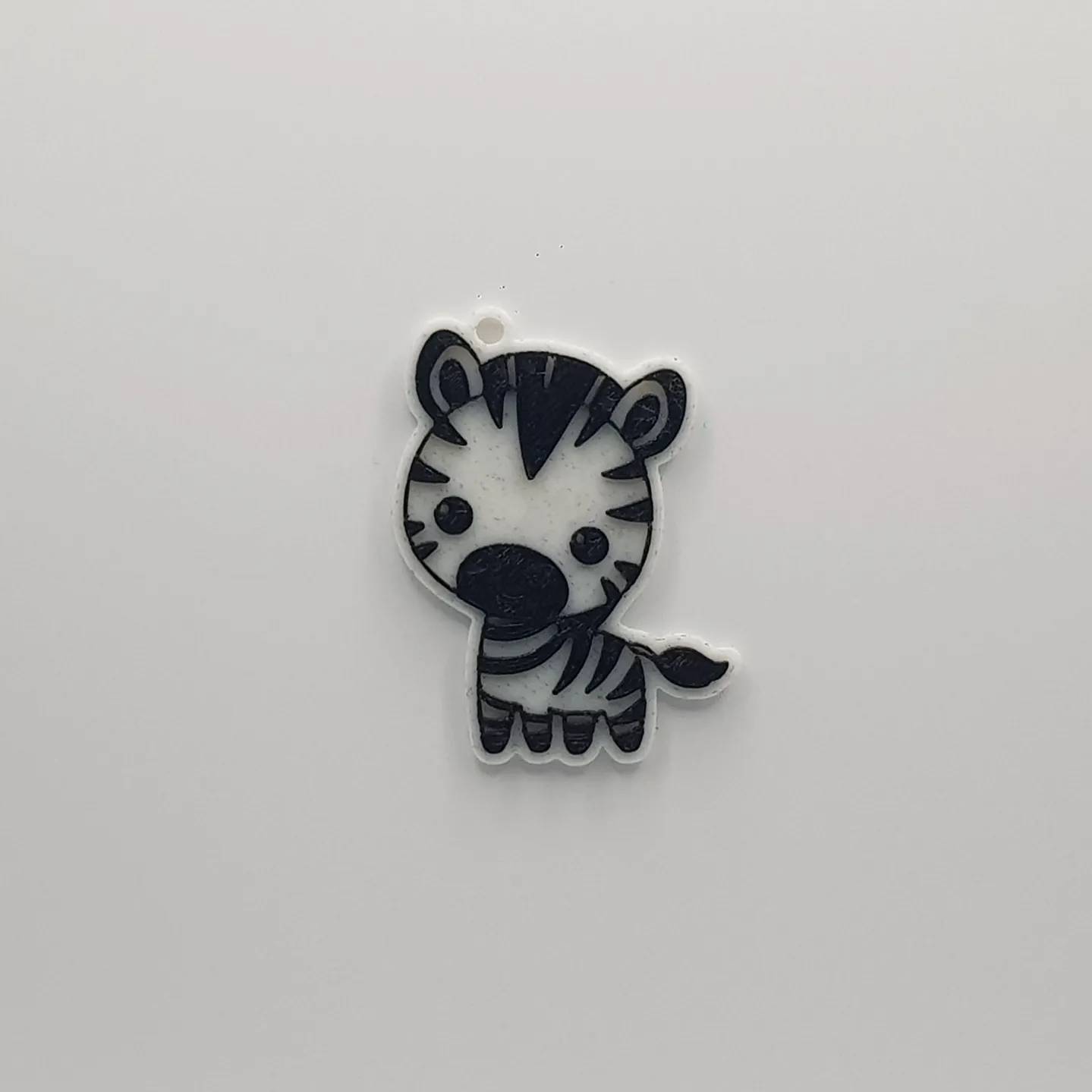 3D Printer Files | 3MF File | Cute Zebra Keychain #1 | Creality Cloud