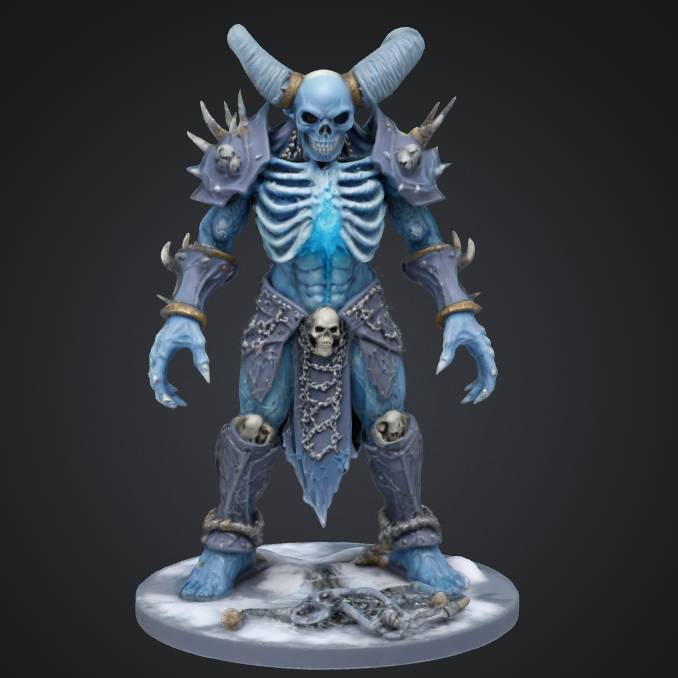 Characters & Creatures STL Download - frost undead ice demon game rpgby ...